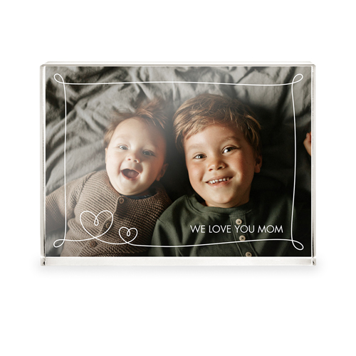 Whimsy Heart Border Acrylic Block by Shutterfly | Shutterfly