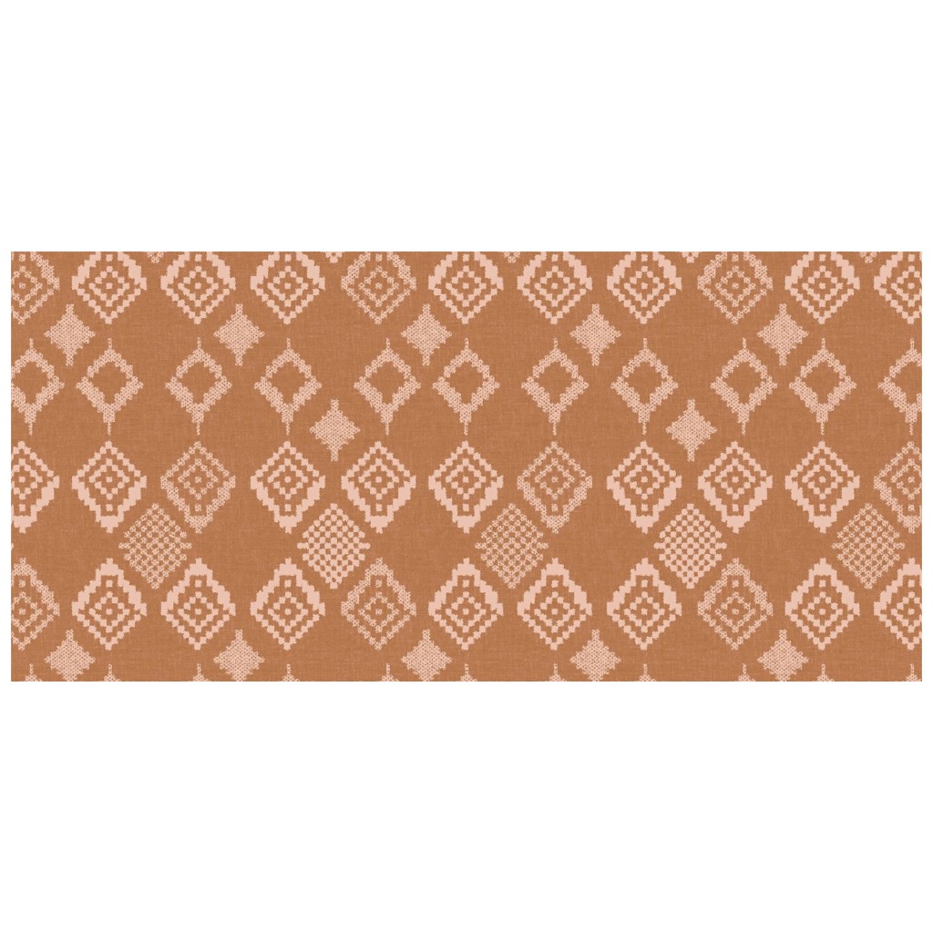 Boho Fair Isle - Rust Acrylic Tumbler with Straw | Shutterfly
