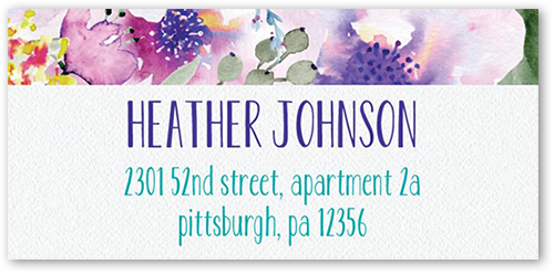 Purple Address Labels | Shutterfly