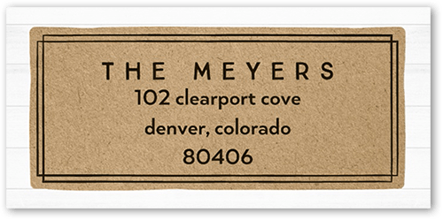 Welcome Mat Address Label by Yours Truly | Shutterfly