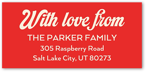 Retro Script Address Label by Yours Truly | Shutterfly