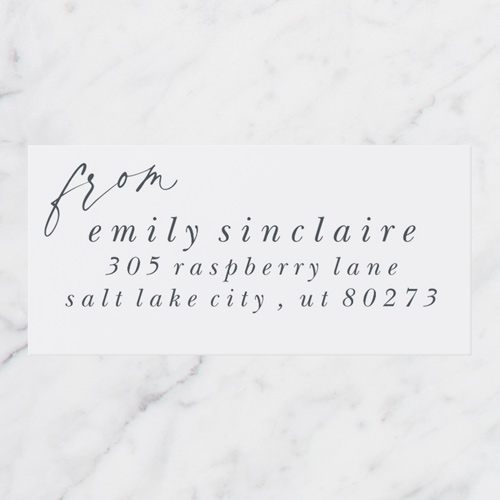 Graceful Designation Address Label by Yours Truly | Shutterfly