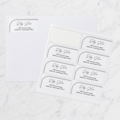 Border Arc Address Label by Sarah Hawkins Designs | Shutterfly