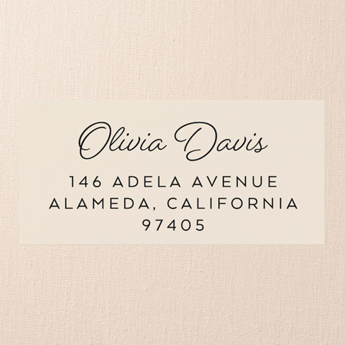 Circular Type Address Label by Yours Truly | Shutterfly