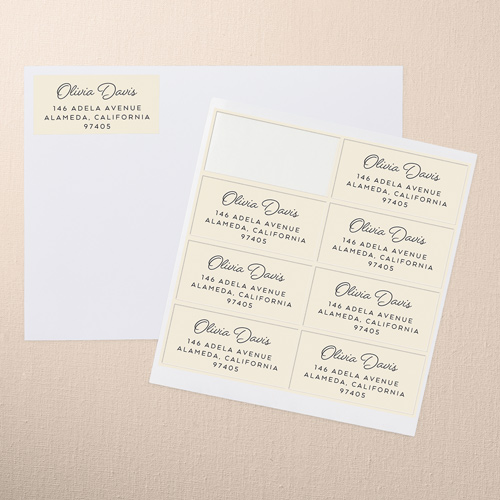 Circular Type Address Label by Yours Truly | Shutterfly