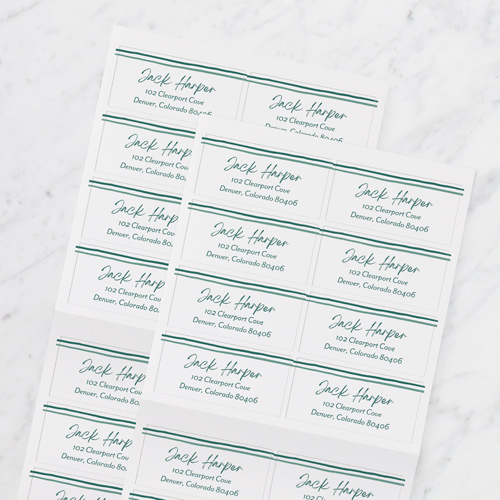 Doubled Lines Address Label by Yours Truly | Shutterfly