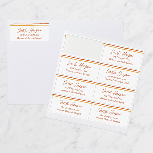 Doubled Lines Address Label by Yours Truly | Shutterfly