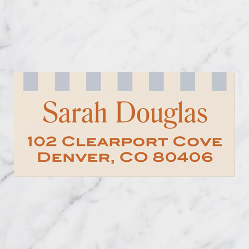 Vertical Stripes Address Label by Yours Truly | Shutterfly