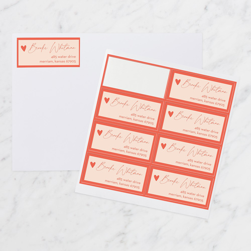 Heart Signature Address Label by Yours Truly | Shutterfly