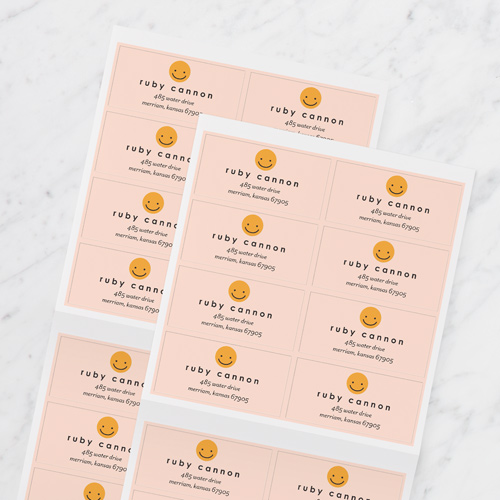 Sending Smiles Address Label by Yours Truly | Shutterfly