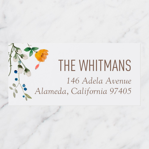 Lustrous Floral Address Label by Yours Truly | Shutterfly
