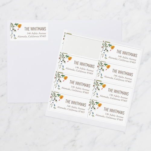 Lustrous Floral Address Label by Yours Truly | Shutterfly