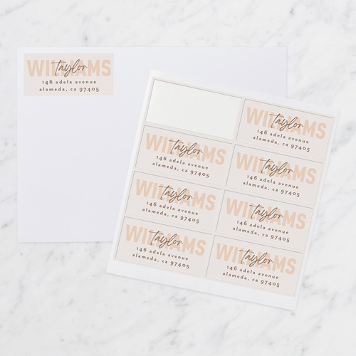 Layered Type Address Label by Yours Truly | Shutterfly