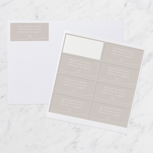 Heart Penmanship Address Label by Yours Truly | Shutterfly