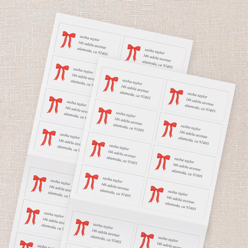 Bow Border Address Label by Kelli Hall | Shutterfly