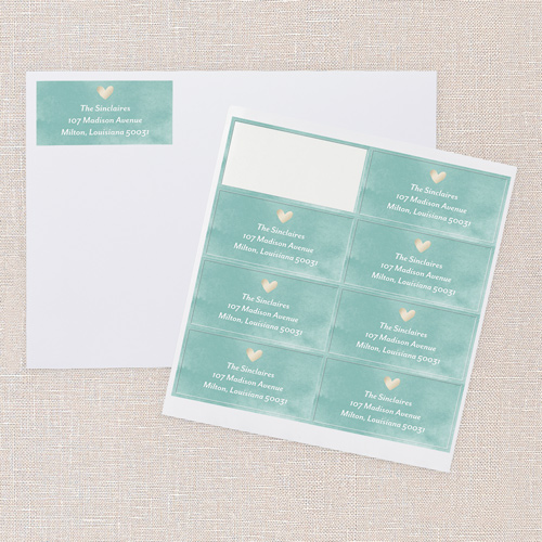 Watercolor Squares Address Label by Yours Truly | Shutterfly