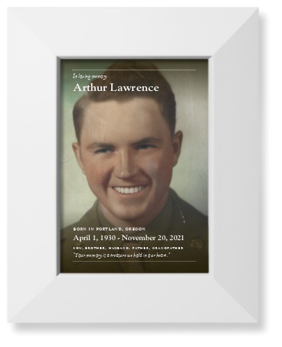 In Memoriam Portrait Art Print | Wall Decor | Shutterfly