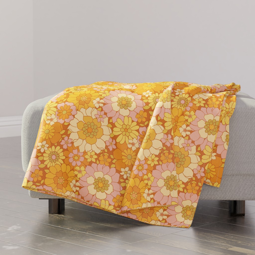 Avery Retro Floral Blanket | Shutterfly
