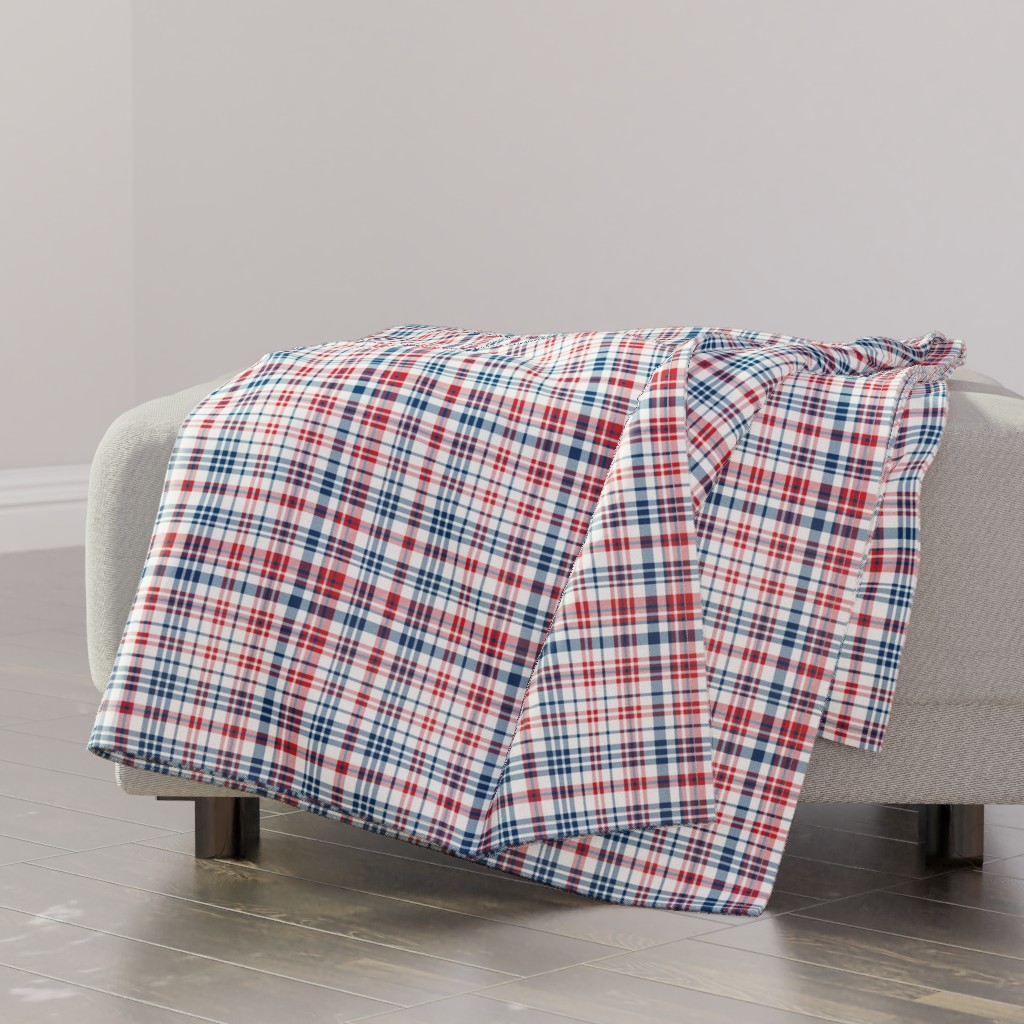 American Plaid - Blue and Red Blanket | Shutterfly