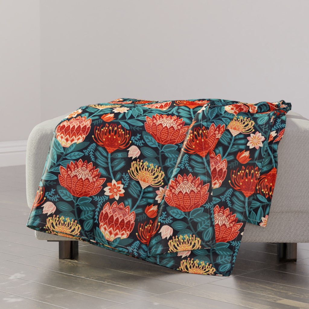 Protea Chintz - Multi Blanket | Shutterfly