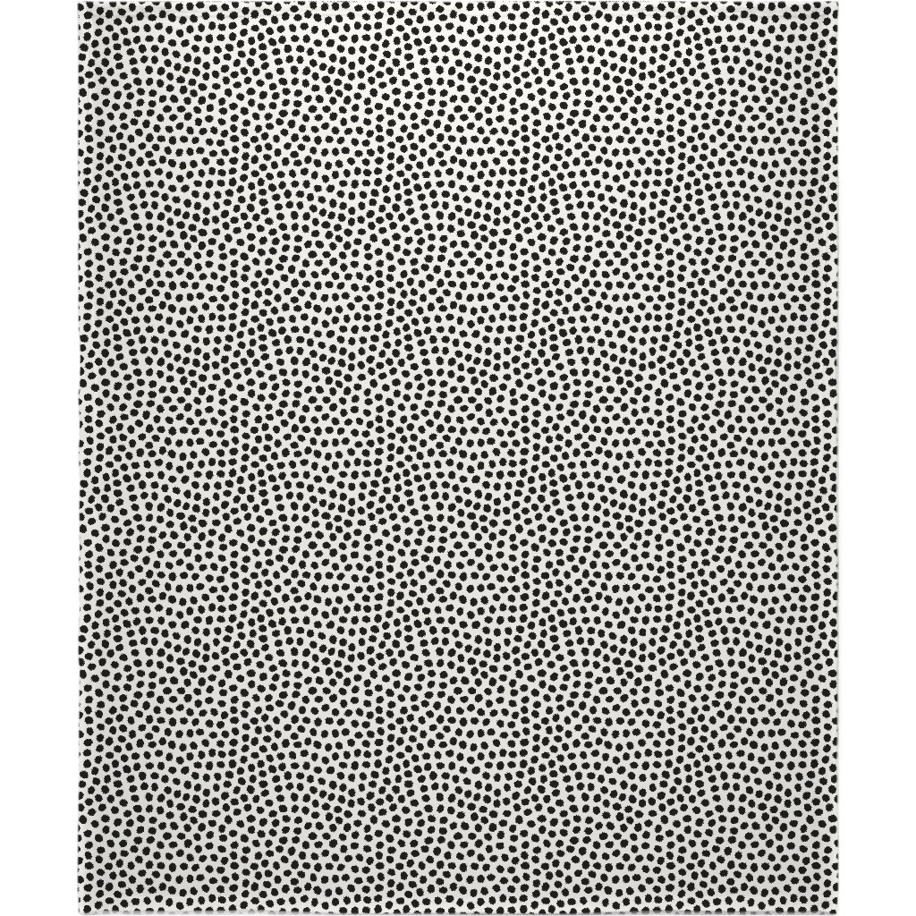 Dots - Black and White Blanket | Shutterfly