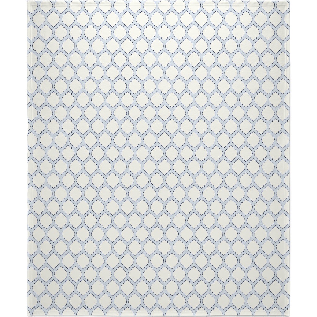 Moroccan Trellis - Light Blue Blanket | Shutterfly