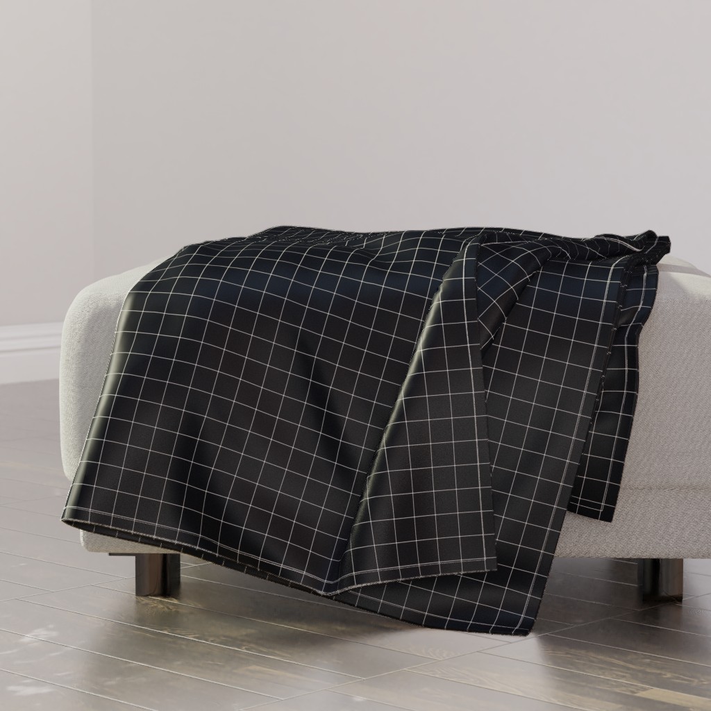 Grid - Black Ad White Blanket | Shutterfly