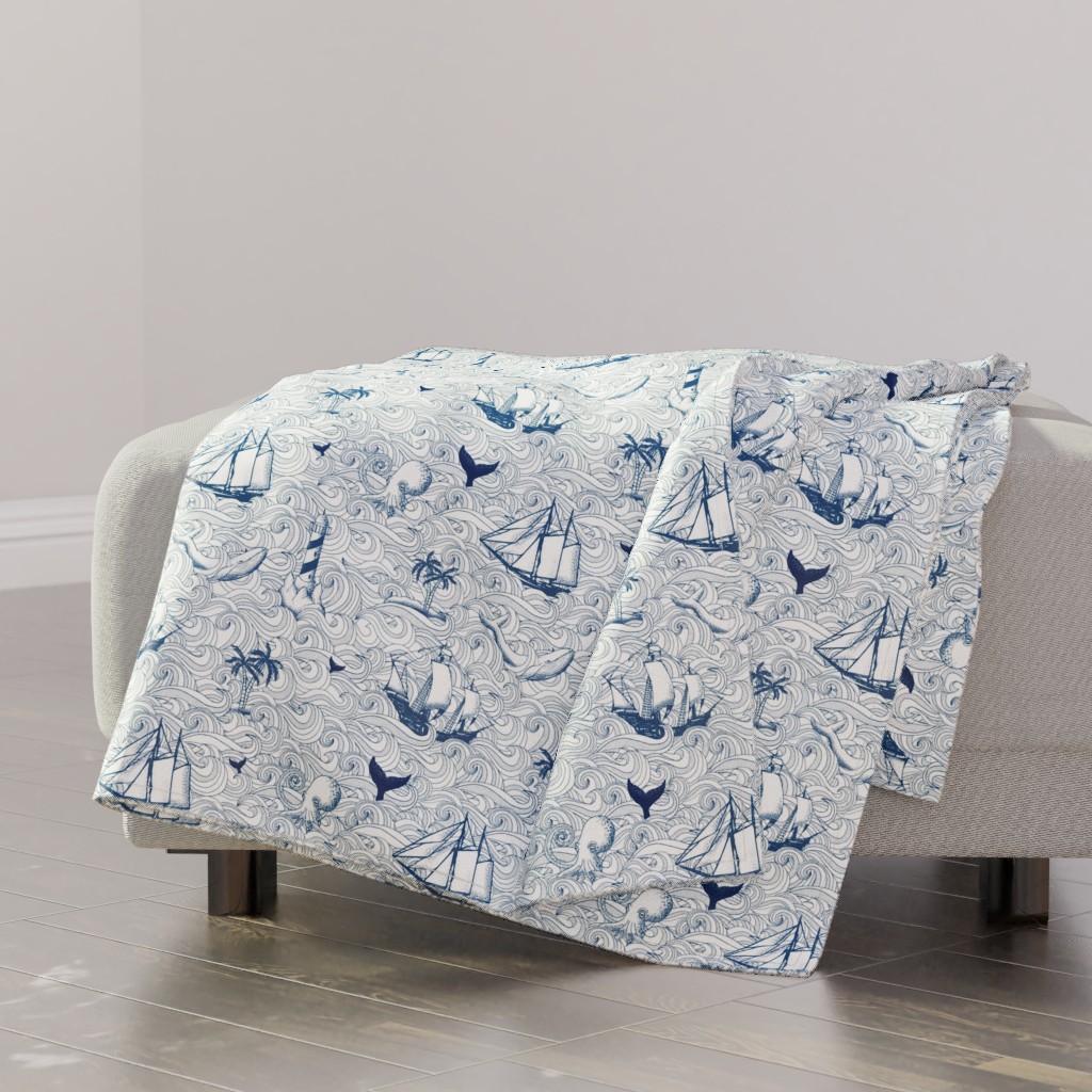 Vintage Nautical Journey Blanket | Shutterfly