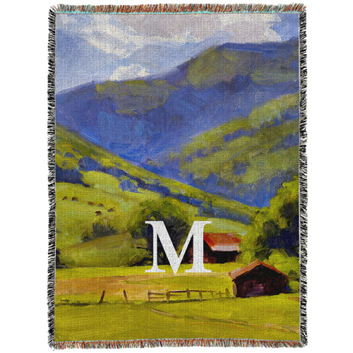 Terracotta Palms Custom Text Woven Photo Blanket | Home Décor| | Shutterfly