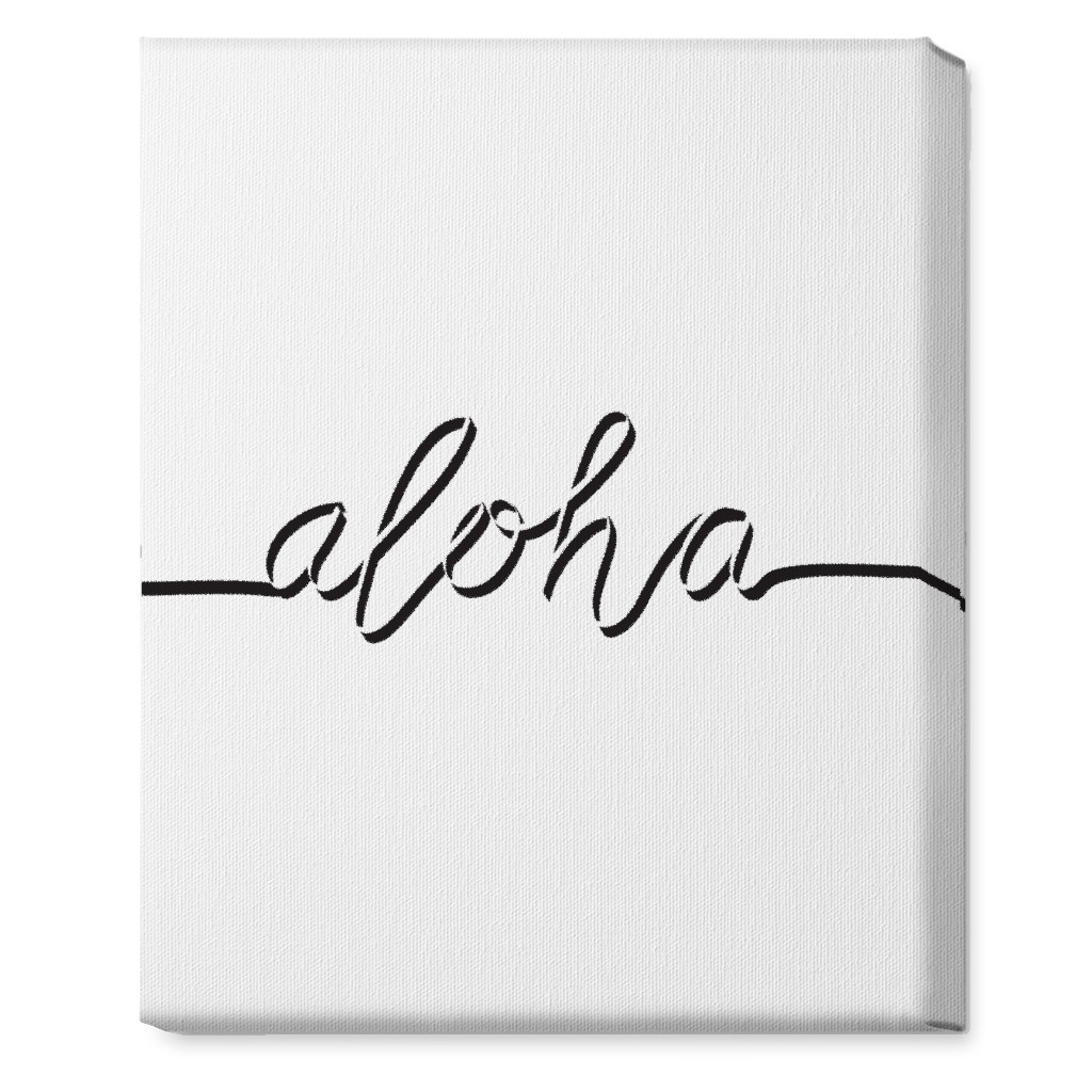 Aloha Script - Black and White Print | Shutterfly