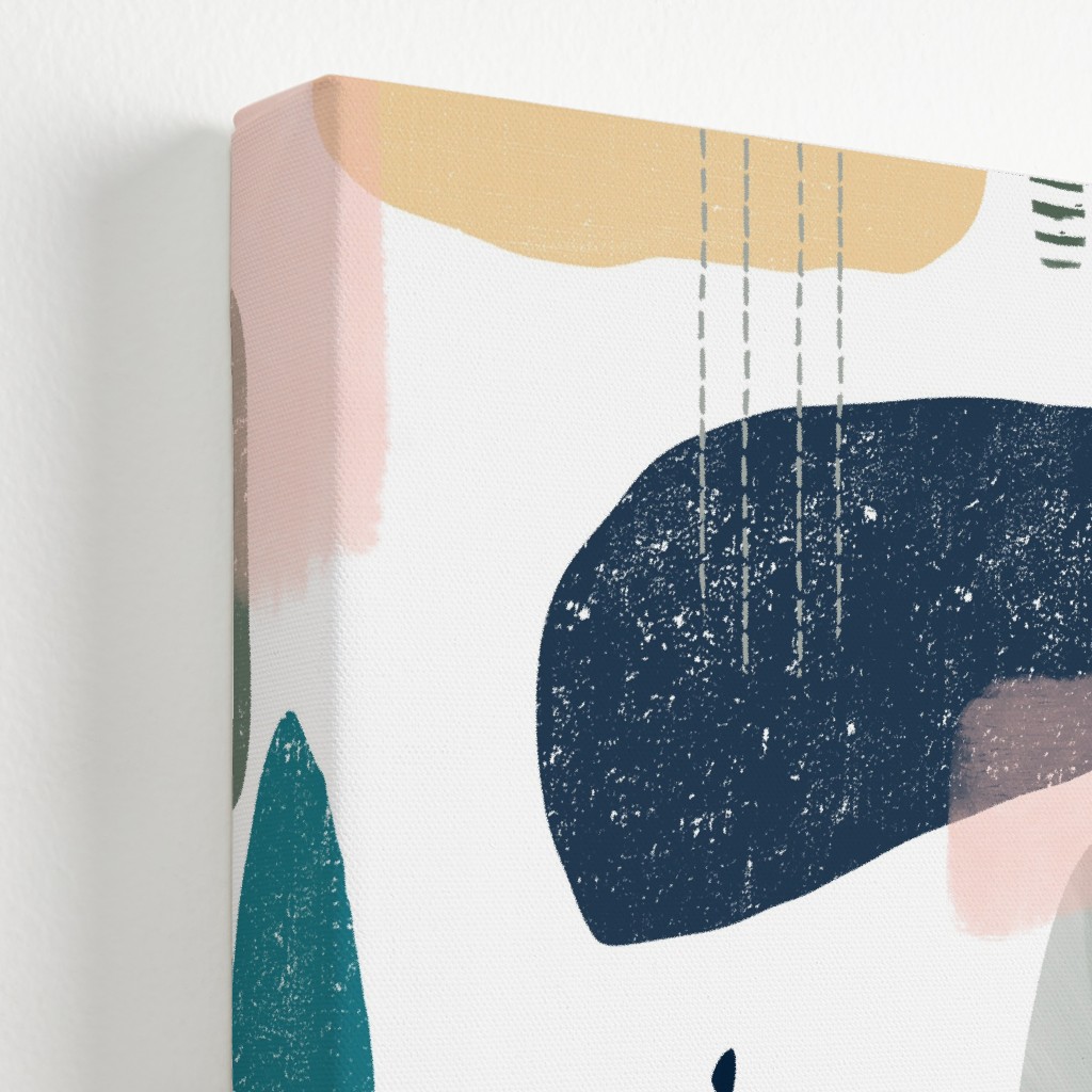 Abstract Minima - Multi on White Canvas Print | Shutterfly