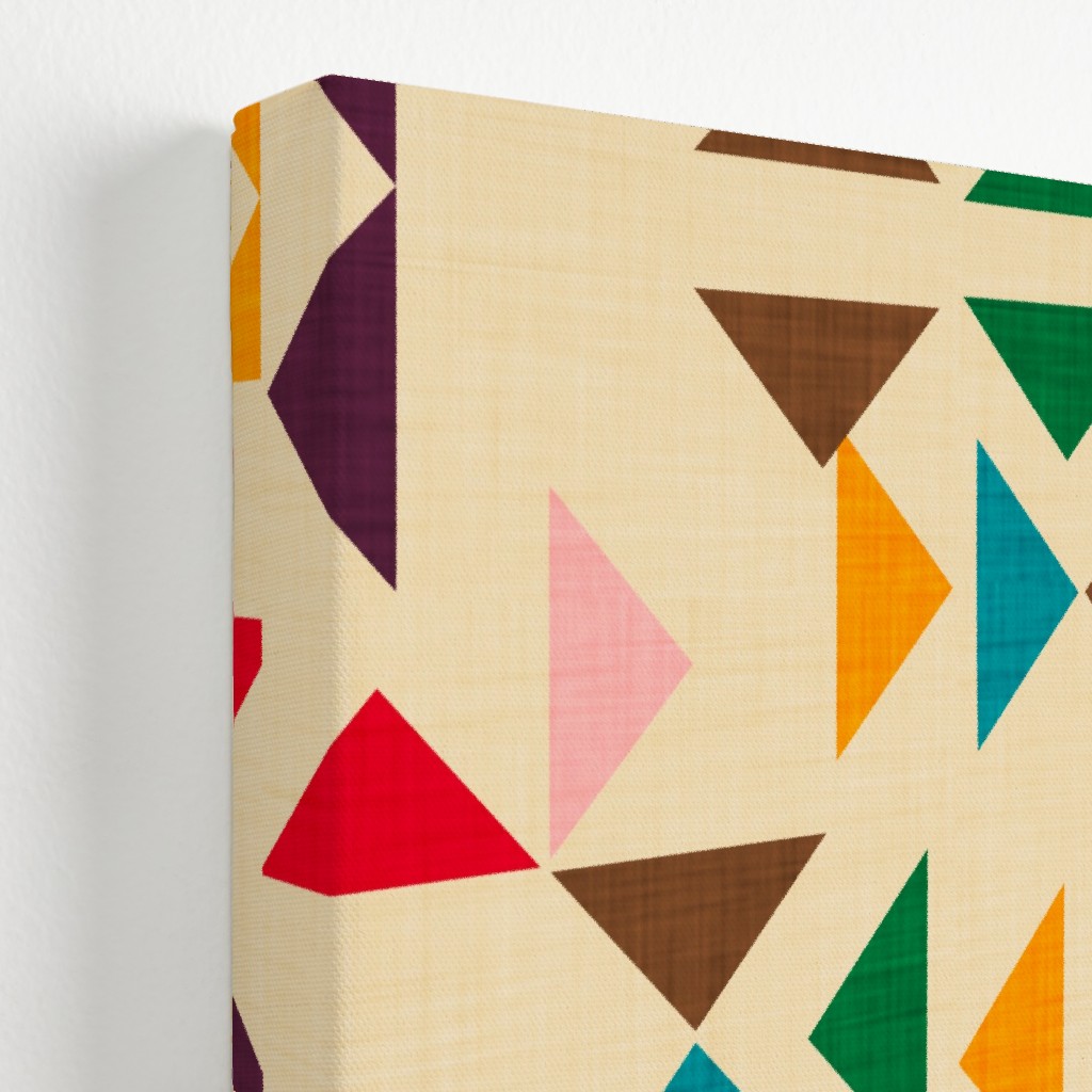 Kilim Triangle - Multi on Beige Canvas Print | Shutterfly