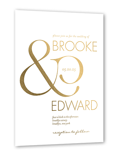 Gold Foil Wedding Stationery | Shutterfly