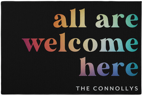 All Are Welcome Door Mat by Shutterfly | Shutterfly