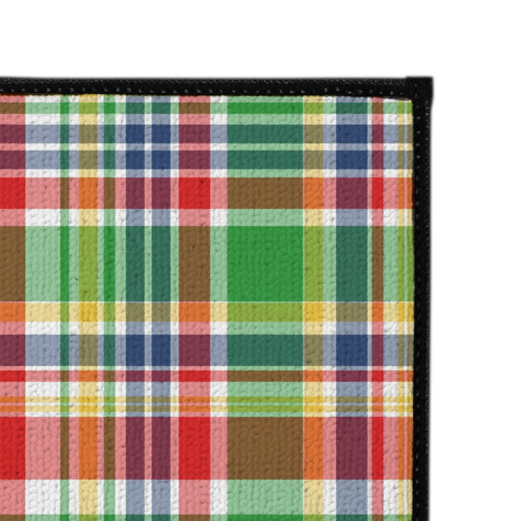 Plaid - Multi Bright Door Mat | Shutterfly