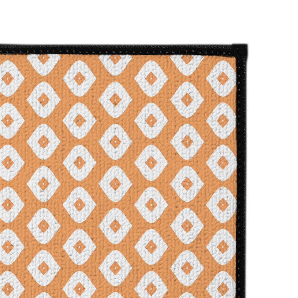 Diamond Girl - Orange Door Mat | Shutterfly
