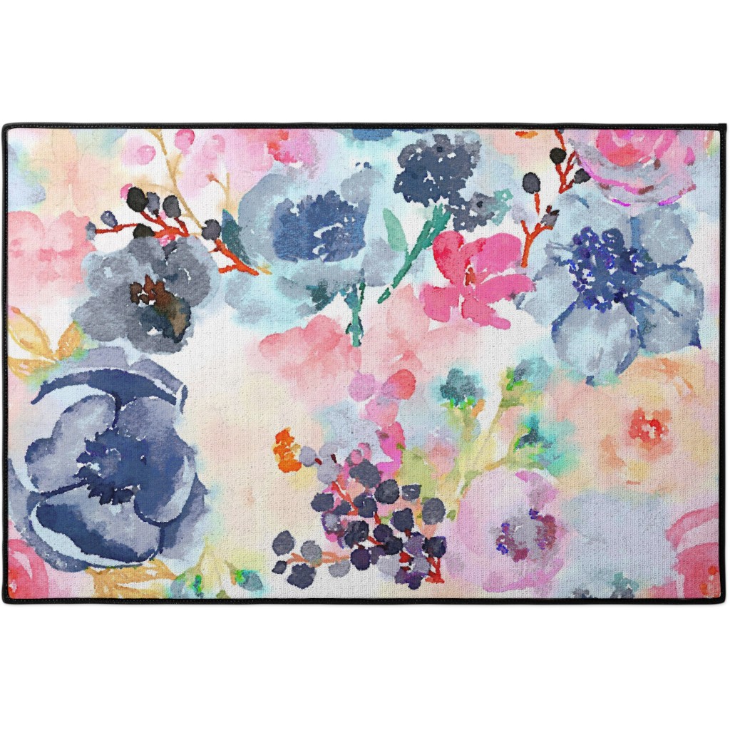 Spring Dreams - Watercolor Floral - Multi Door Mat | Shutterfly