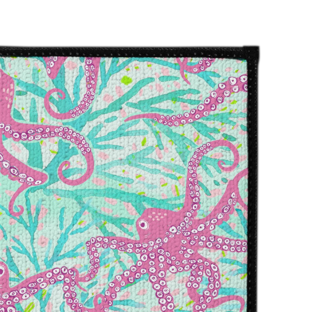 Oceana - Pink and Teal Door Mat | Shutterfly