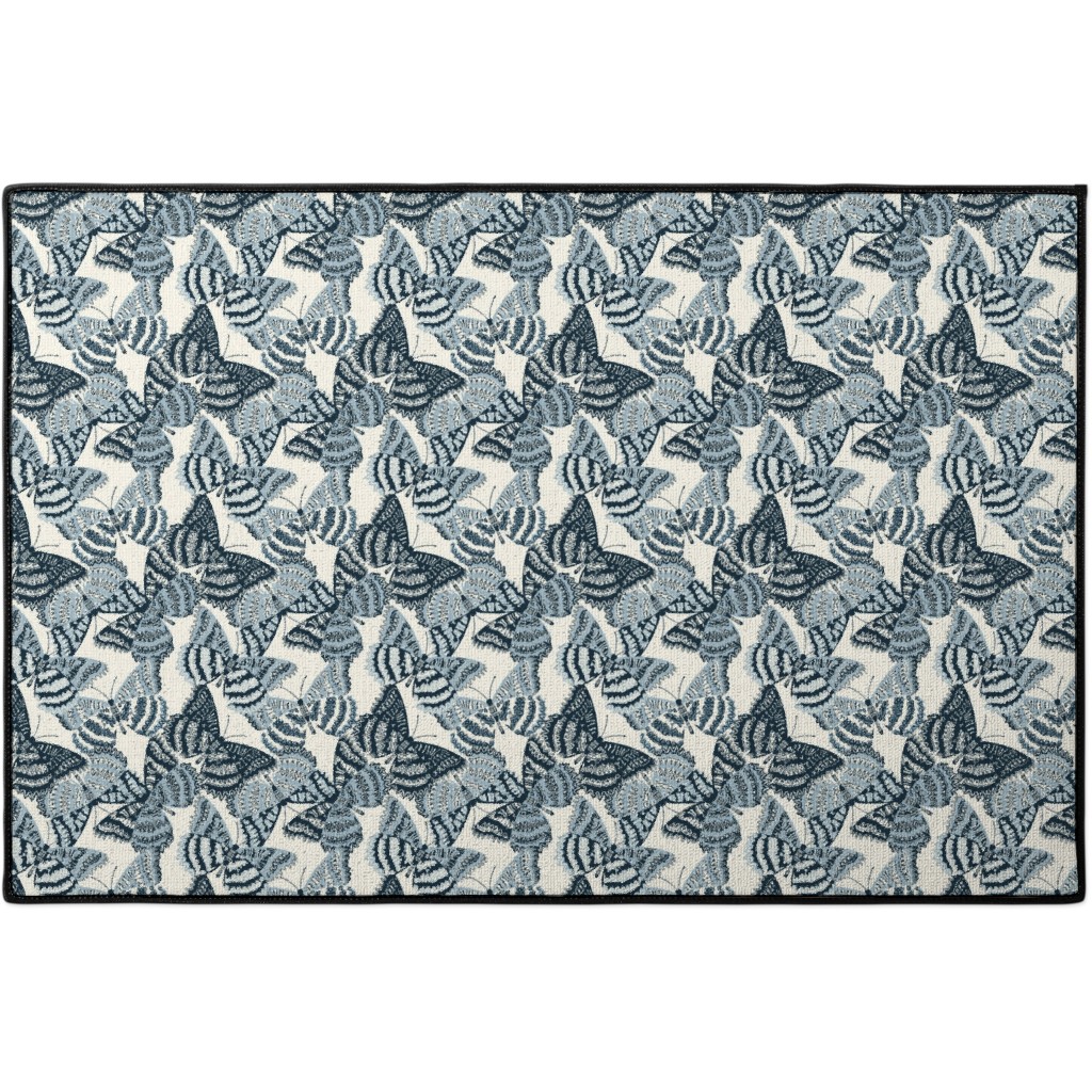 Butterfly - Hand Drawn - Blue Photo Tile | Shutterfly