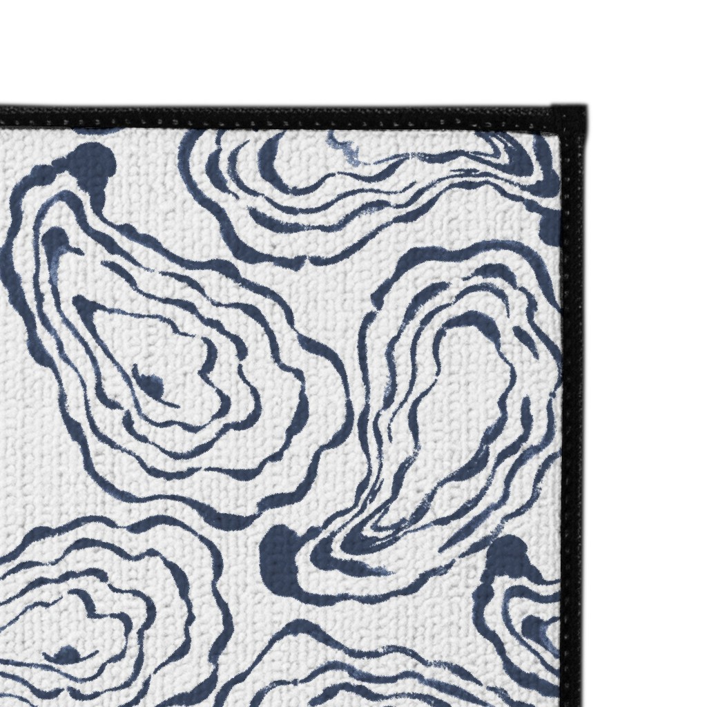 Oysters Paisley - Navy Door Mat | Shutterfly