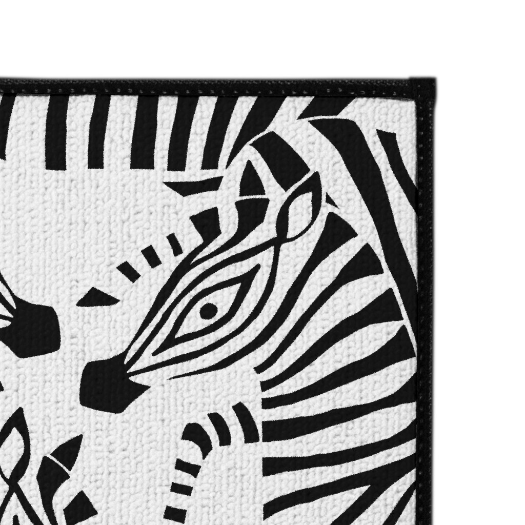 Zebra - Black and White Door Mat | Shutterfly