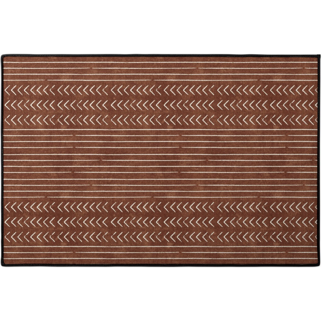 Arrow Stripes Mud Cloth Modern Door Mat | Shutterfly