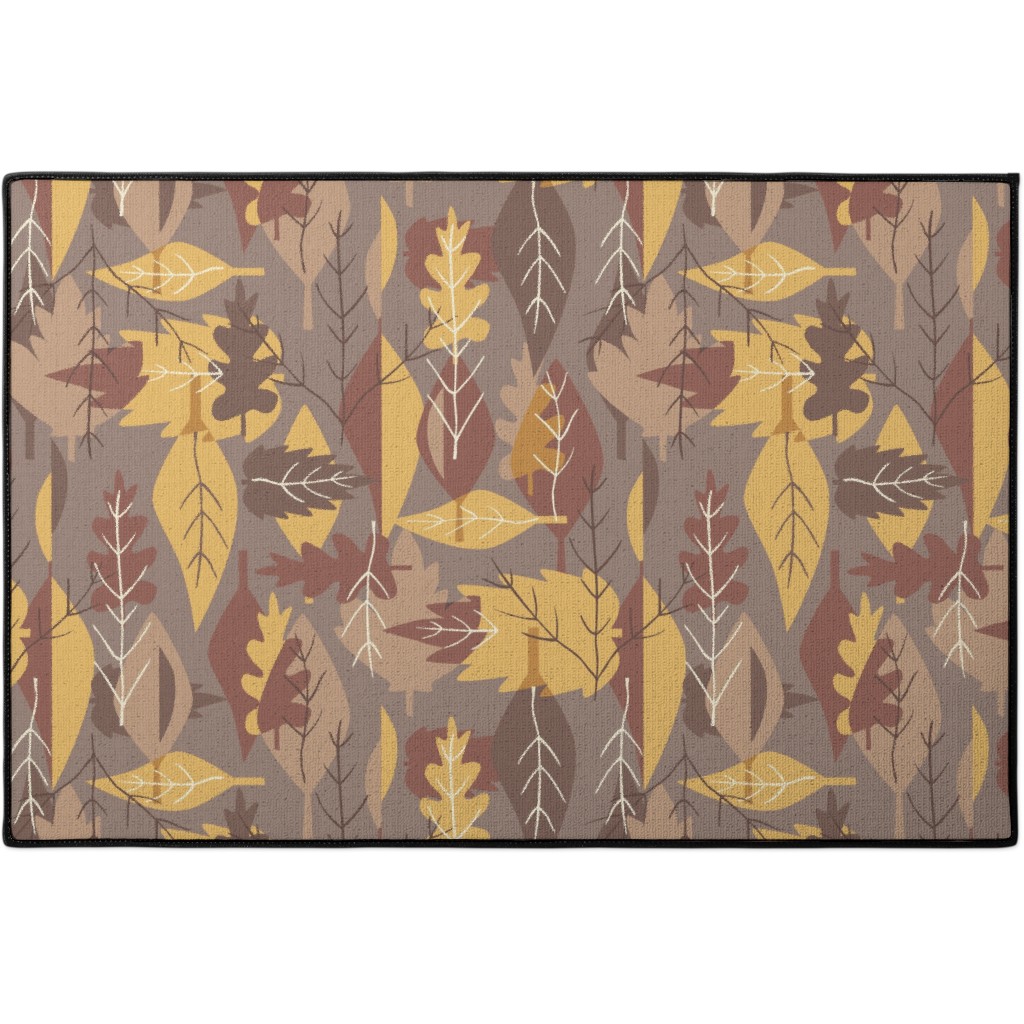 Leaf Pile Door Mat | Shutterfly