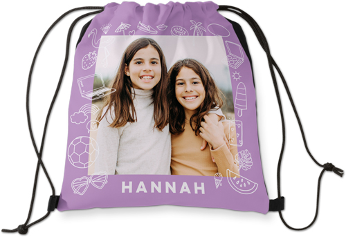 Summer Doodles Drawstring Backpack | Shutterfly