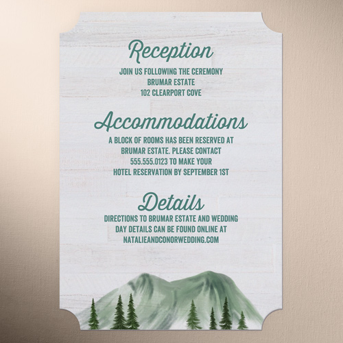 Green Wedding Cards | Shutterfly