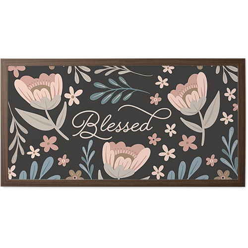Blessed Floral Script Farmhouse Sign by Shutterfly | Shutterfly