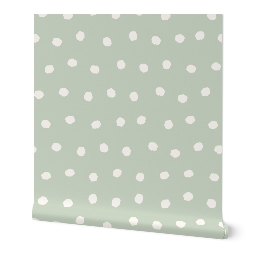 Polka Dots - Mint Green Wallpaper | Shutterfly