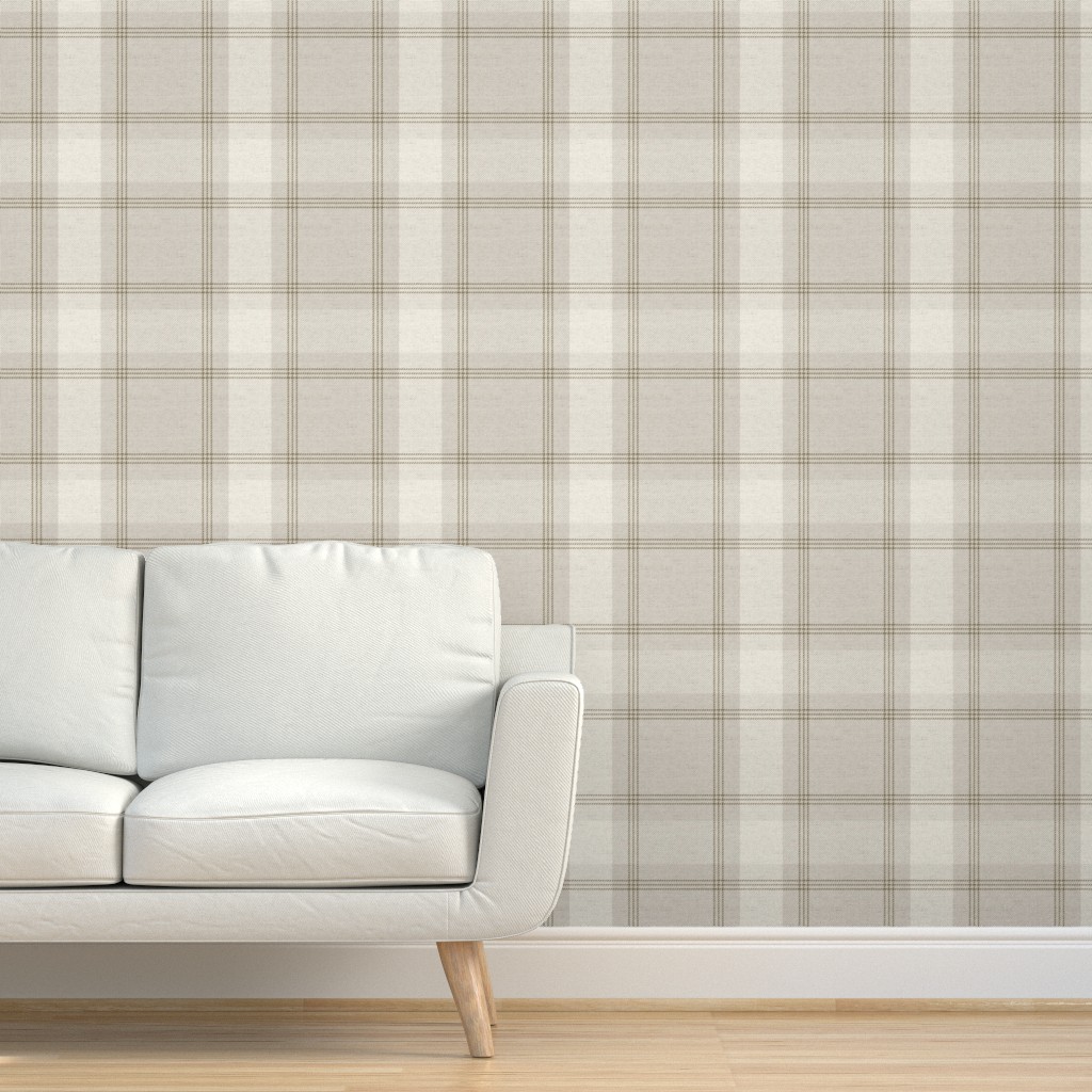 Light Tan Plaid on Texture Wallpaper | Shutterfly
