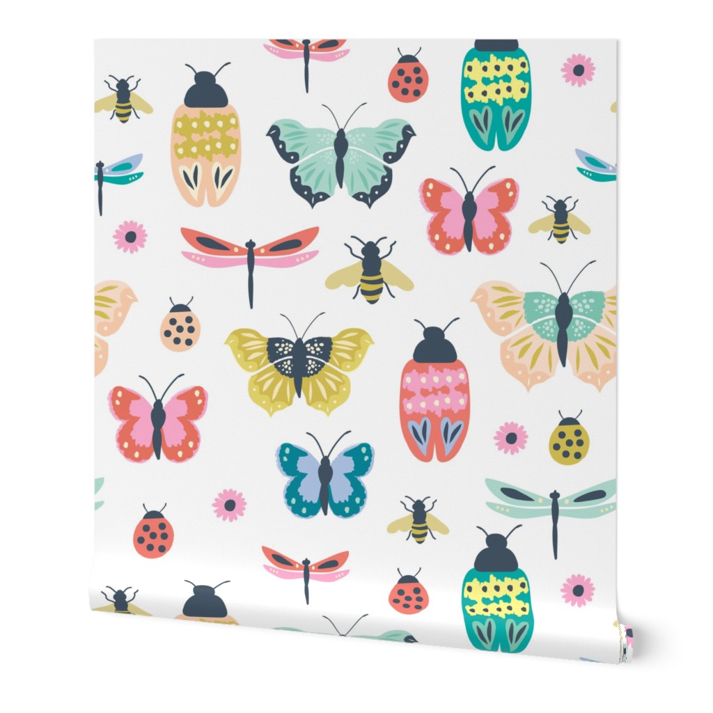 Happy Garden Bugs - Multi Wallpaper | Shutterfly