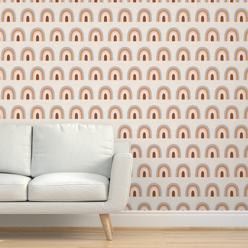 Boho Rainbow - Neutral Wallpaper | Shutterfly